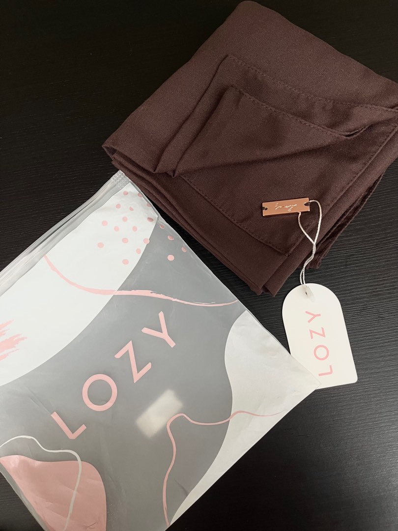 Lozy Hijab Hana Voal (warna Coffee), Fesyen Wanita, Muslim Fashion, Syal di Carousell