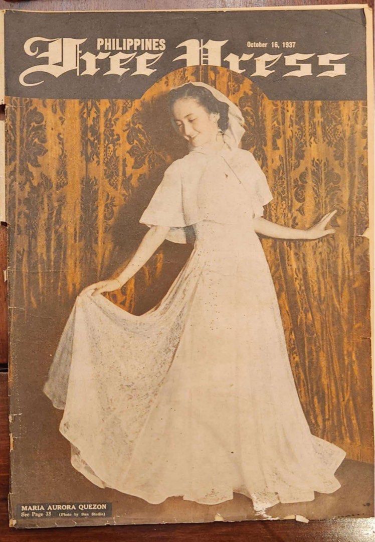 Maria Aurora Quezon - Philippine Free Press Oct 16, 1937, Hobbies ...