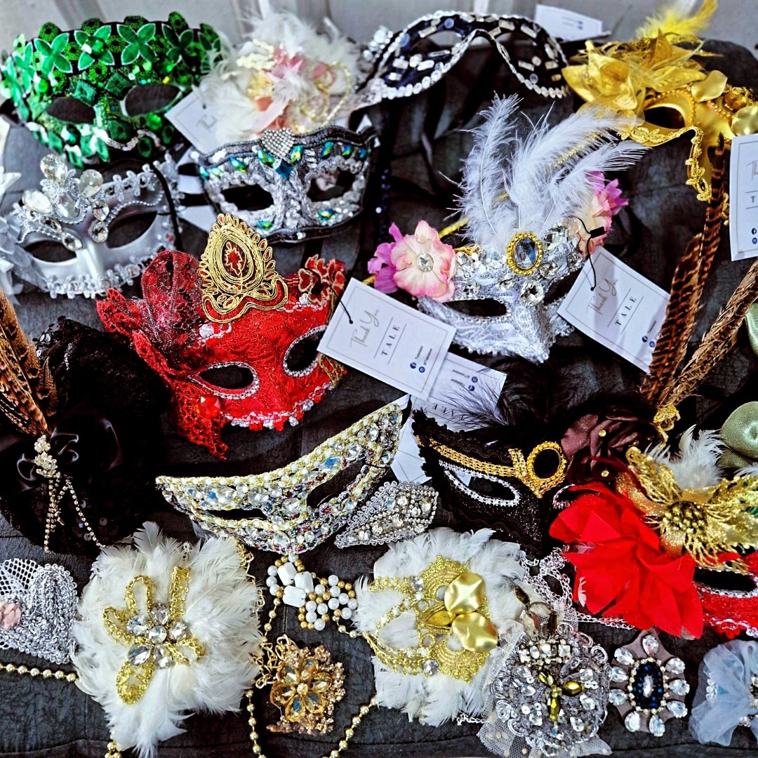 Masquerade mask headdress hair piece great gatsby flapper eye mask ...