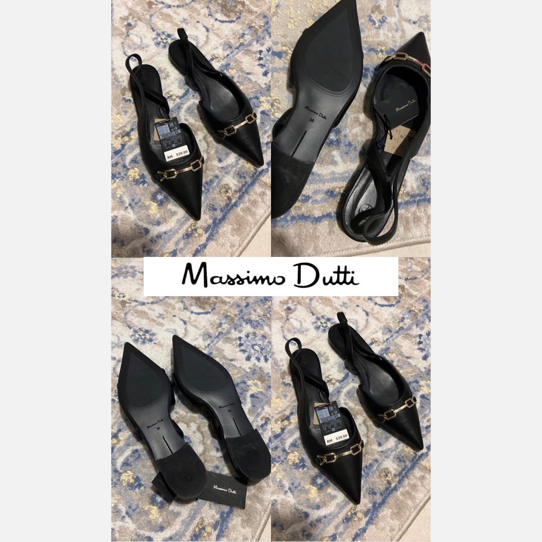 Massimo Dutti New with tag sandal flat, Women's Fashion, Footwear ...
