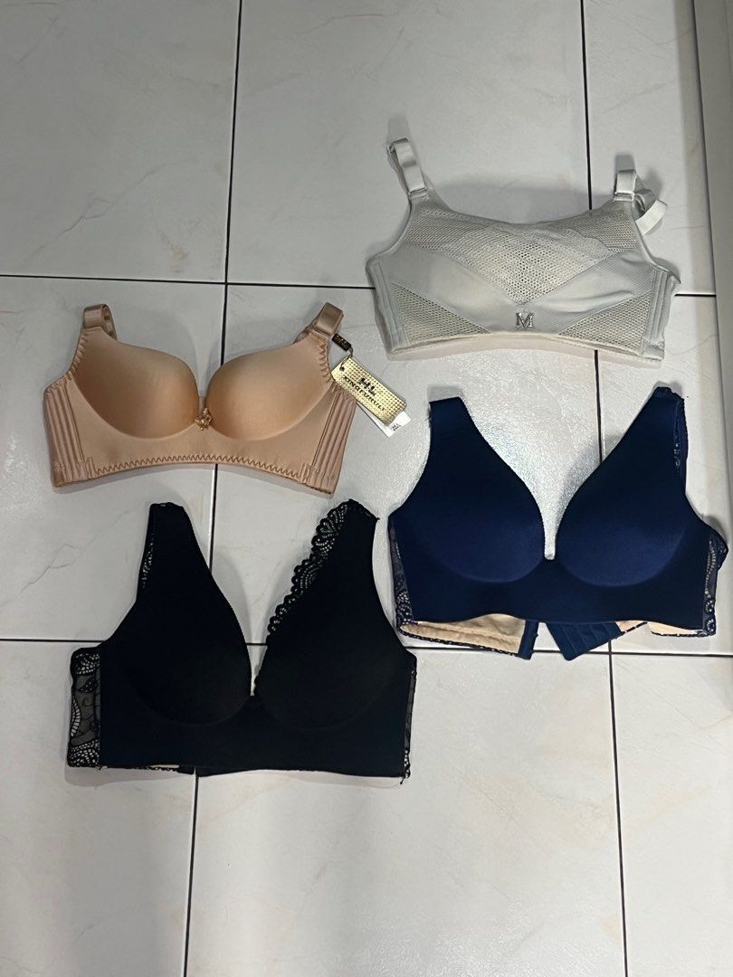 NEW BRAND SET OF 4 (34/75B), Women's Fashion, New Undergarments & Loungewear on Carousell