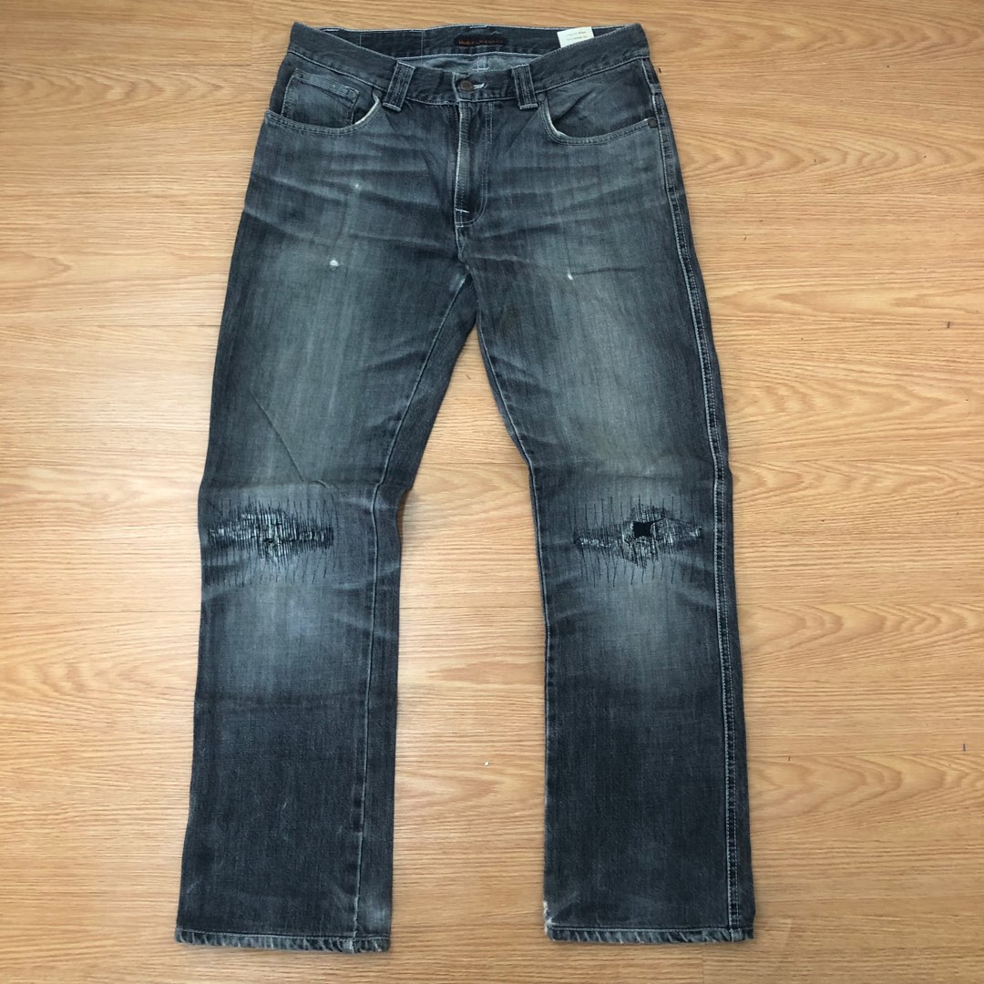 NUDIE LOW SLIM JIM (32x39.5), Men's Fashion, Bottoms, Jeans on Carousell