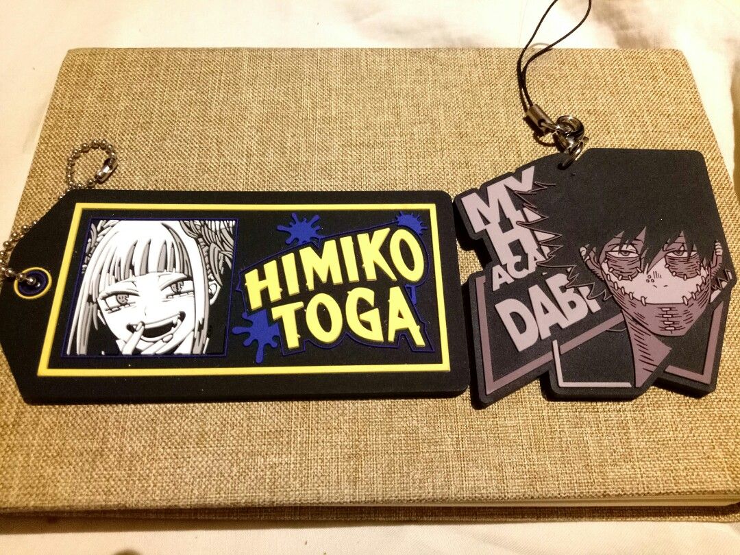 Official Bandai Spirits My Hero Academia Rubber Keychain Himiko Toga ...