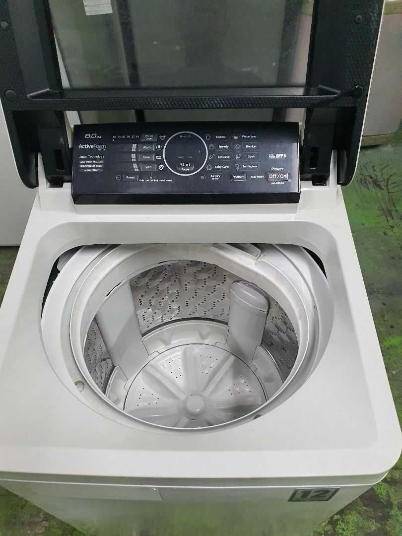 Panasonic 8kg washing machine good conditions one month warranty, TV ...