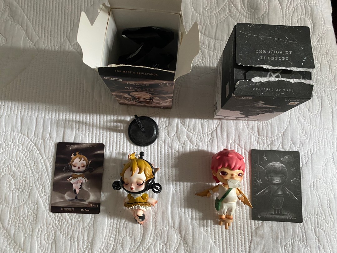 Pop mart Hirono Mime & SKULLPANDA ( EACH for Rm 40 ), Hobbies & Toys ...