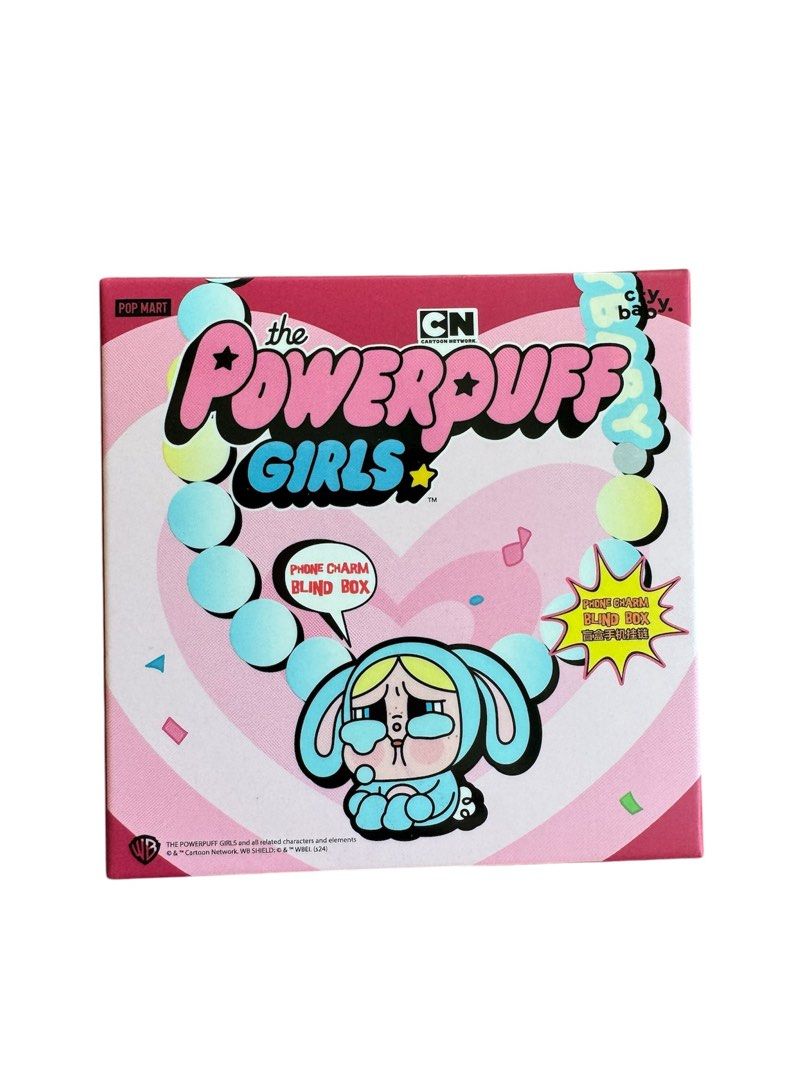 POPMART Cry Baby powerpuff girls phone charm blind box, Hobbies & Toys ...