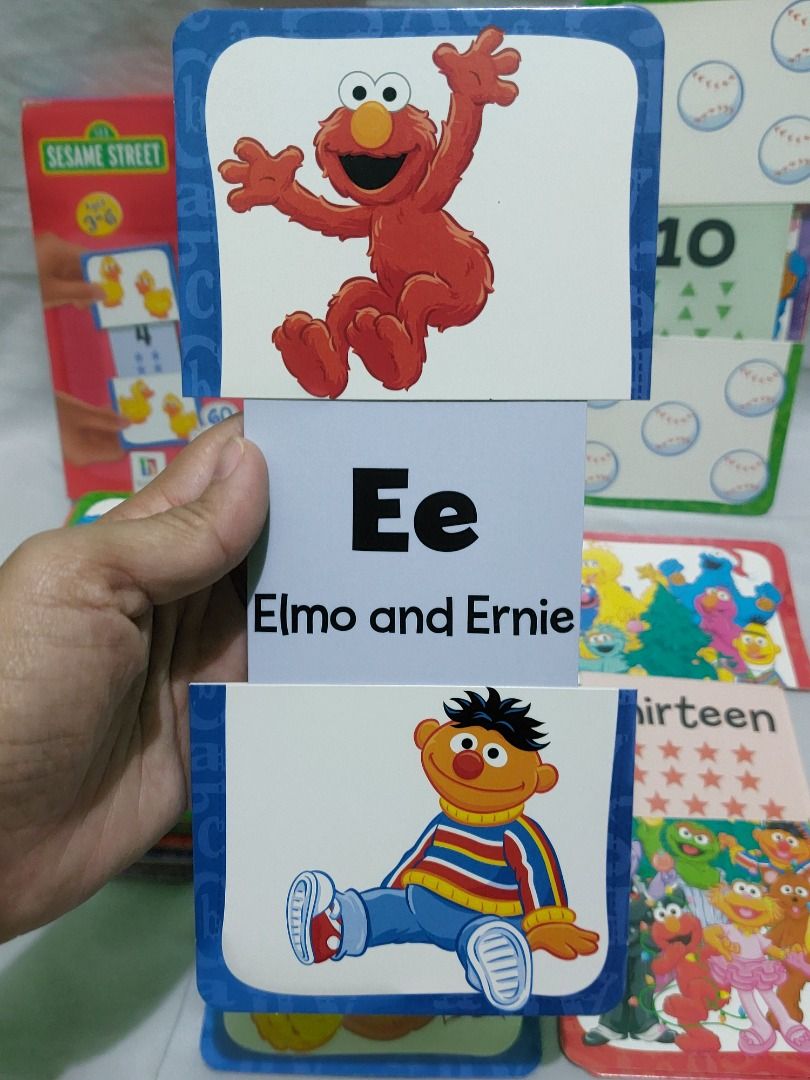 Sesame Street ABC + 123 Slide and Learn Interactive Flash Card ( Twin ...