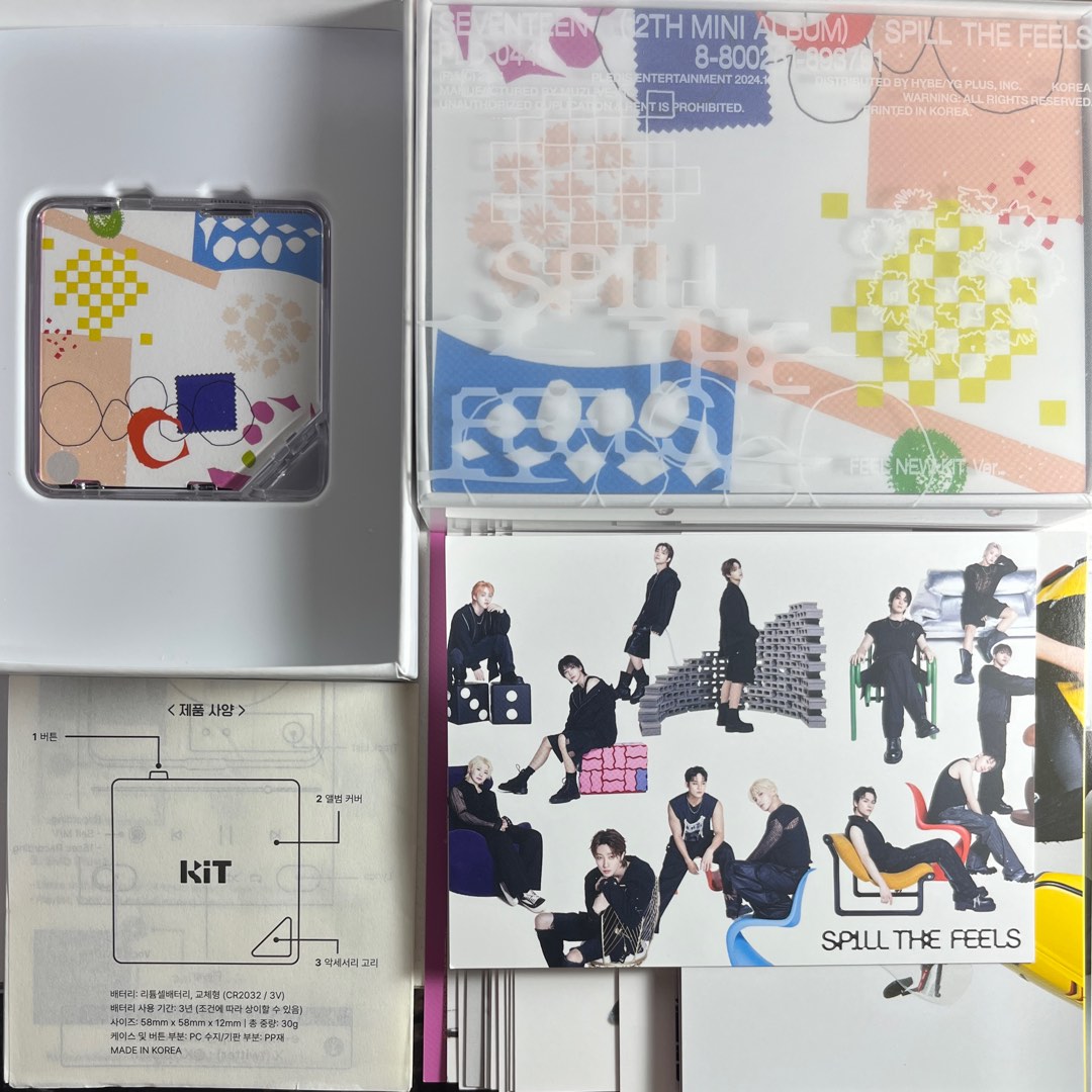 Seventeen 12th mini album Spill the Feels STF kit only Feel You (16 ...
