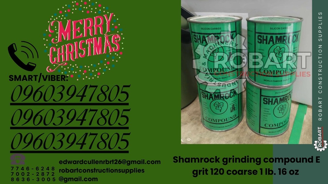Shamrock grinding compound E grit 120 coarse 1 lb. 16 oz, Everything ...