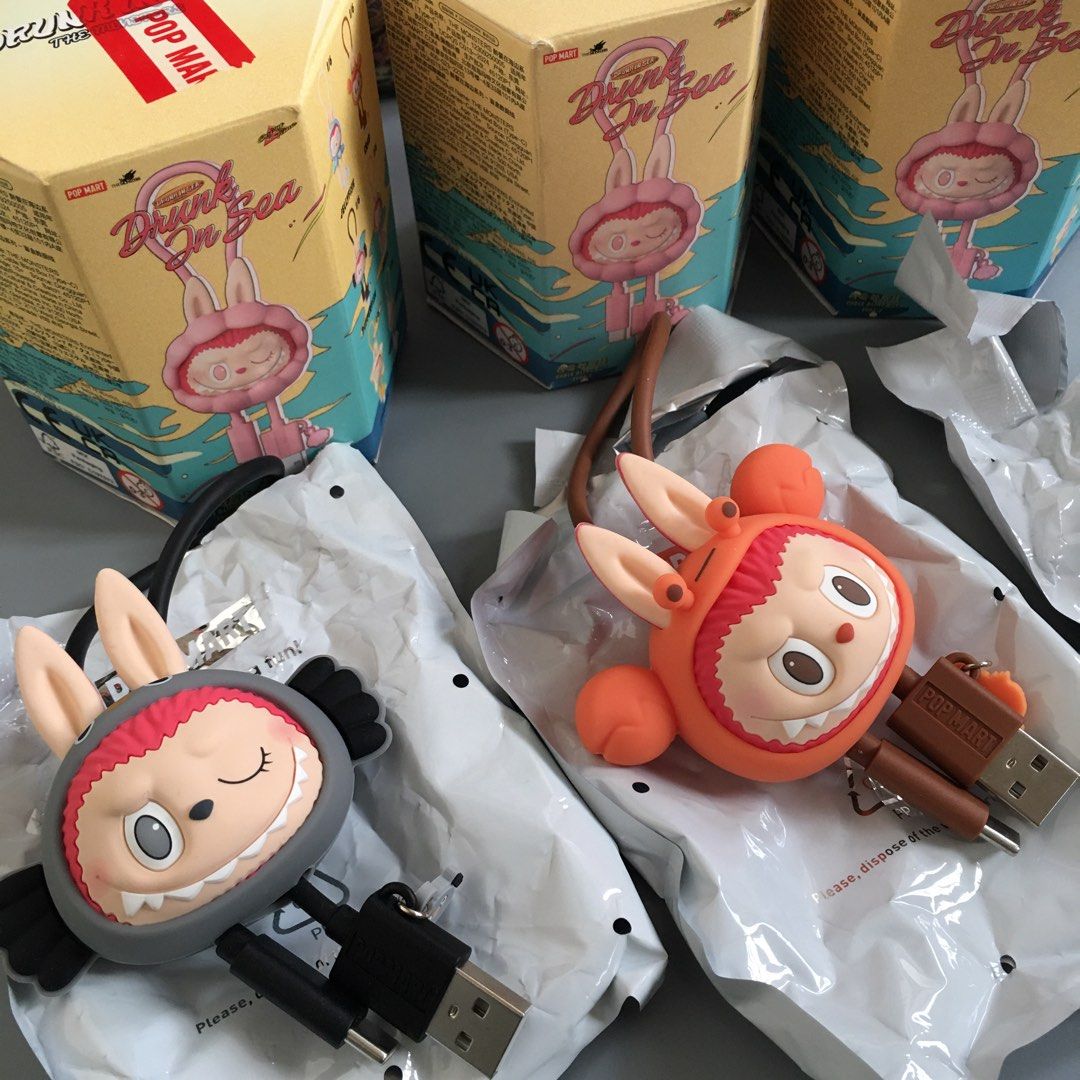 The Monsters LABUBU Drunk in Sea Series Phone Cable, Mobile Phones ...
