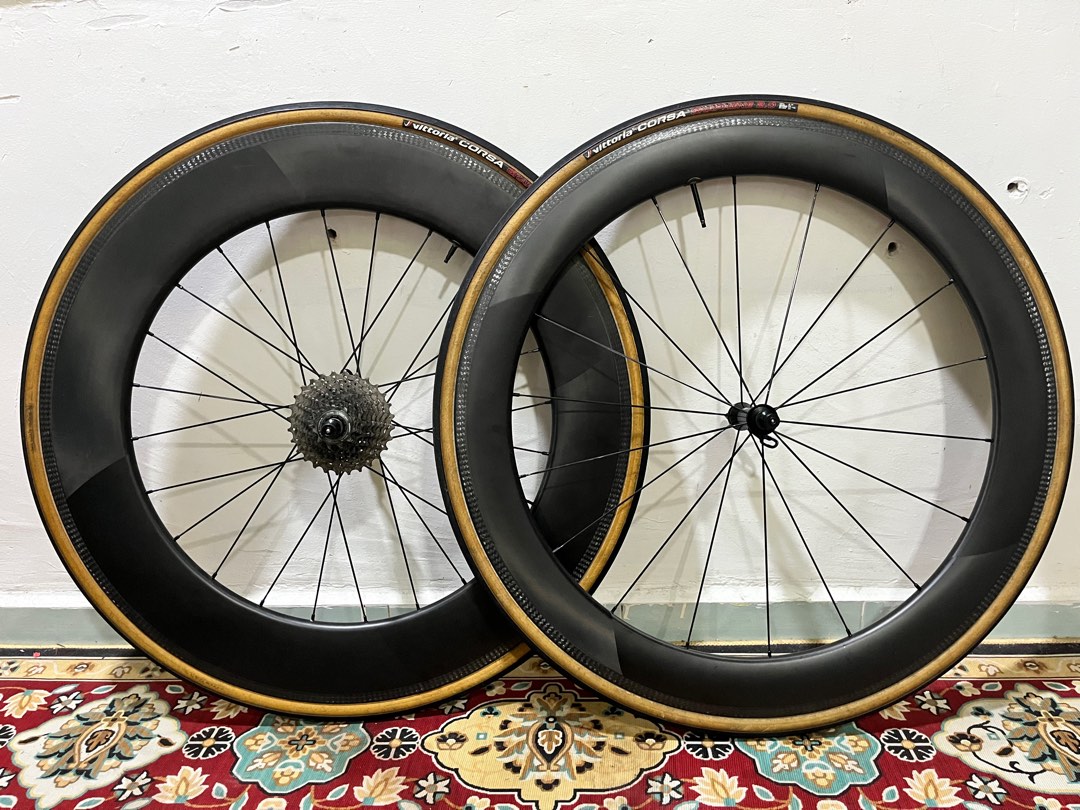 THR Industries carbon wheelset Rim brake, Sports Equipment, Bicycles ...