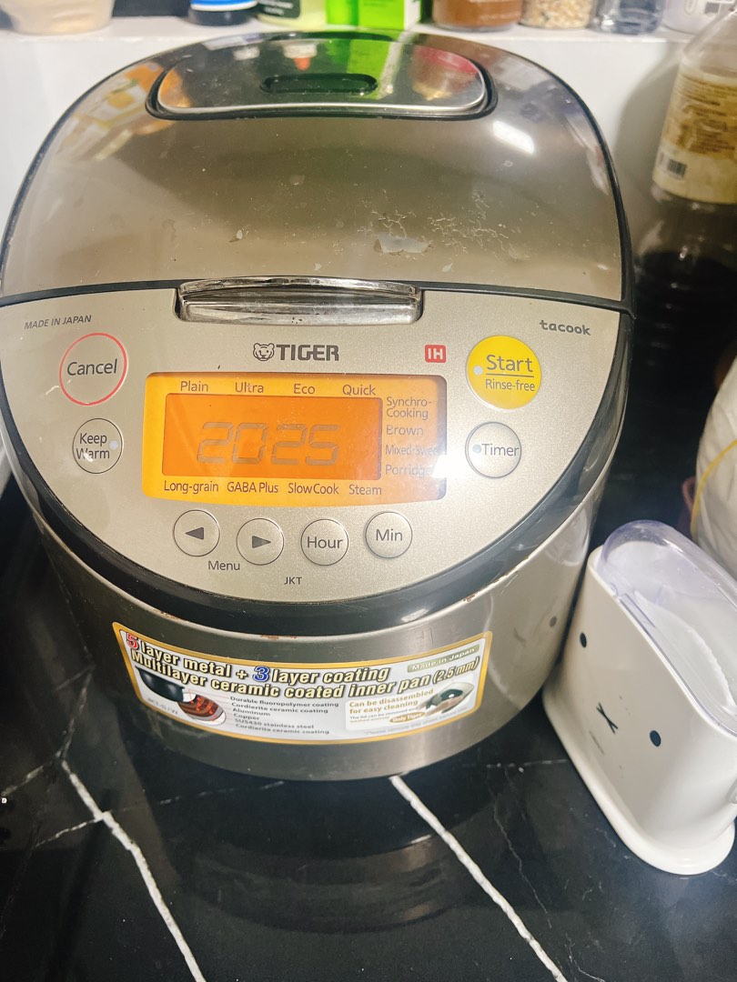 Tiger induction heating rice cooker made in Japan, TV & Home Appliances ...