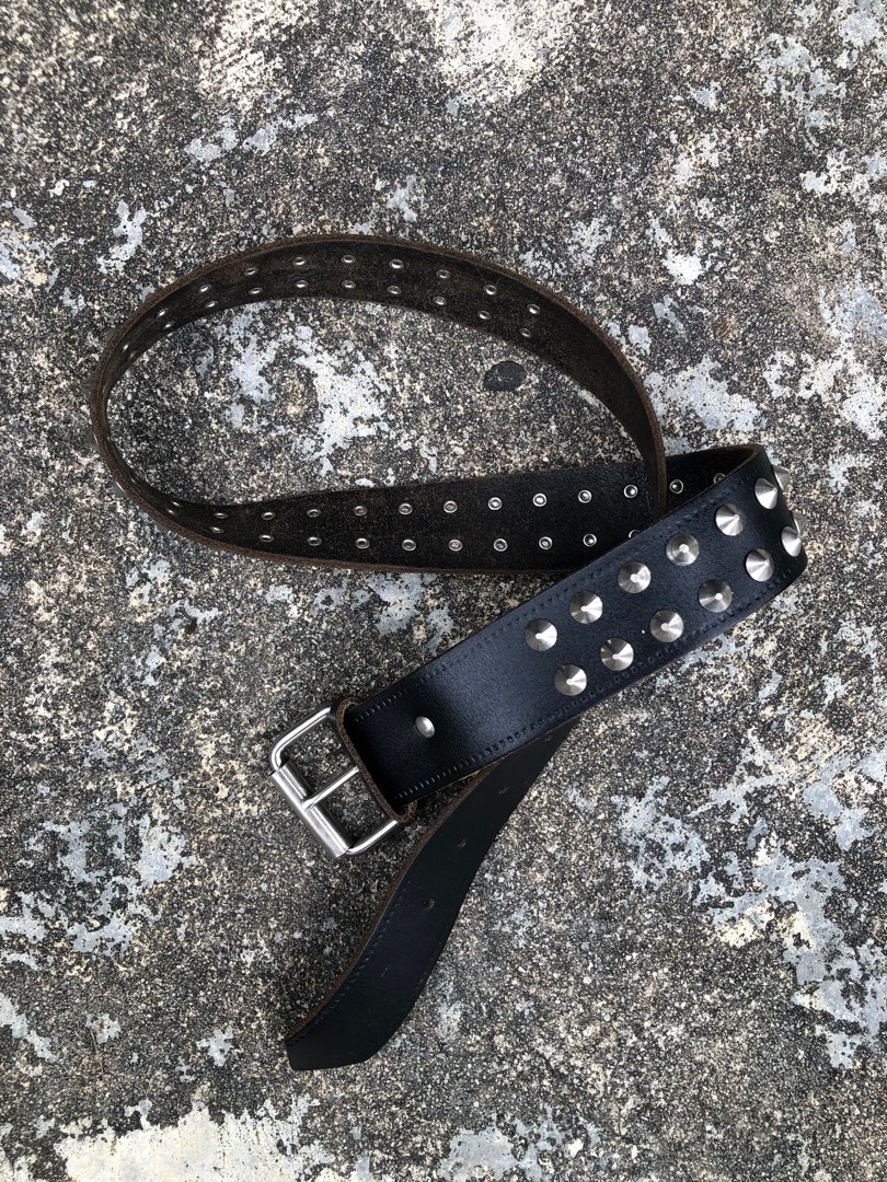 vintage studed punk belt, Men's Fashion, Watches & Accessories, Belts ...