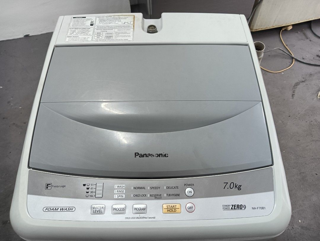 Washing Machine Panasonic 7kg, TV & Home Appliances, Washing Machines ...