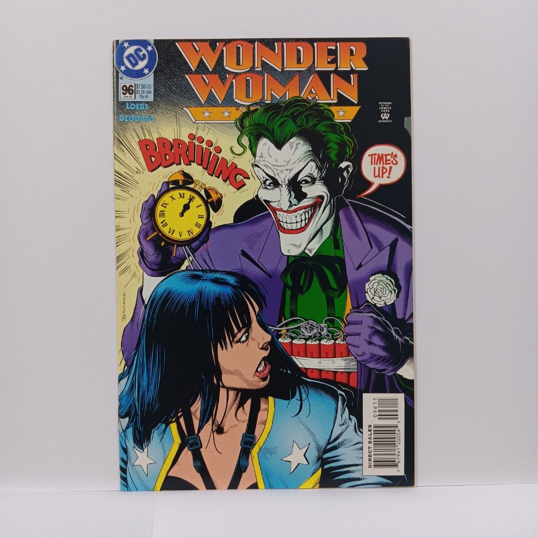 Wonder woman #96 (1995) FN/VF. Classic Brian Bolland Joker cover. Dc ...
