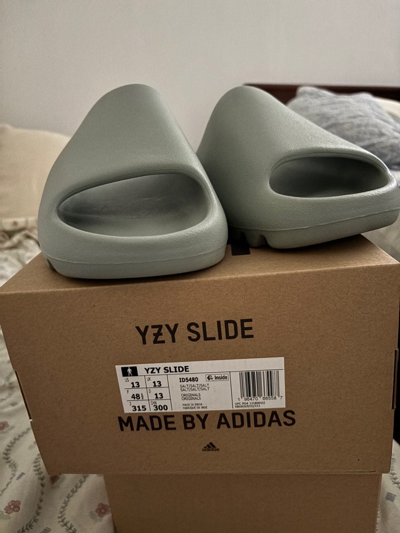 YZY SLIDE - Salt, Men's Fashion, Footwear, Slippers & Slides on Carousell