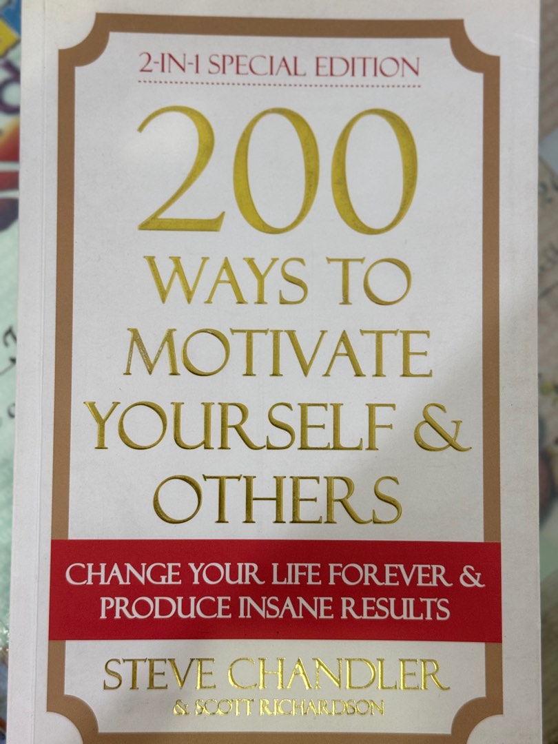 200 Ways To Motivate Yourself & Others(English) Motivational Book ...