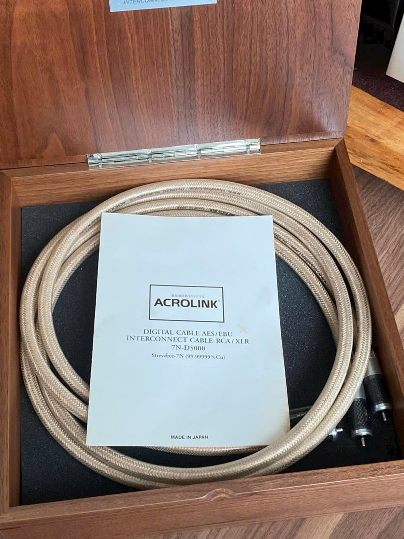 ACROLINK interconnect cable 7N-D5000 RCA 1m5, Audio, Soundbars ...