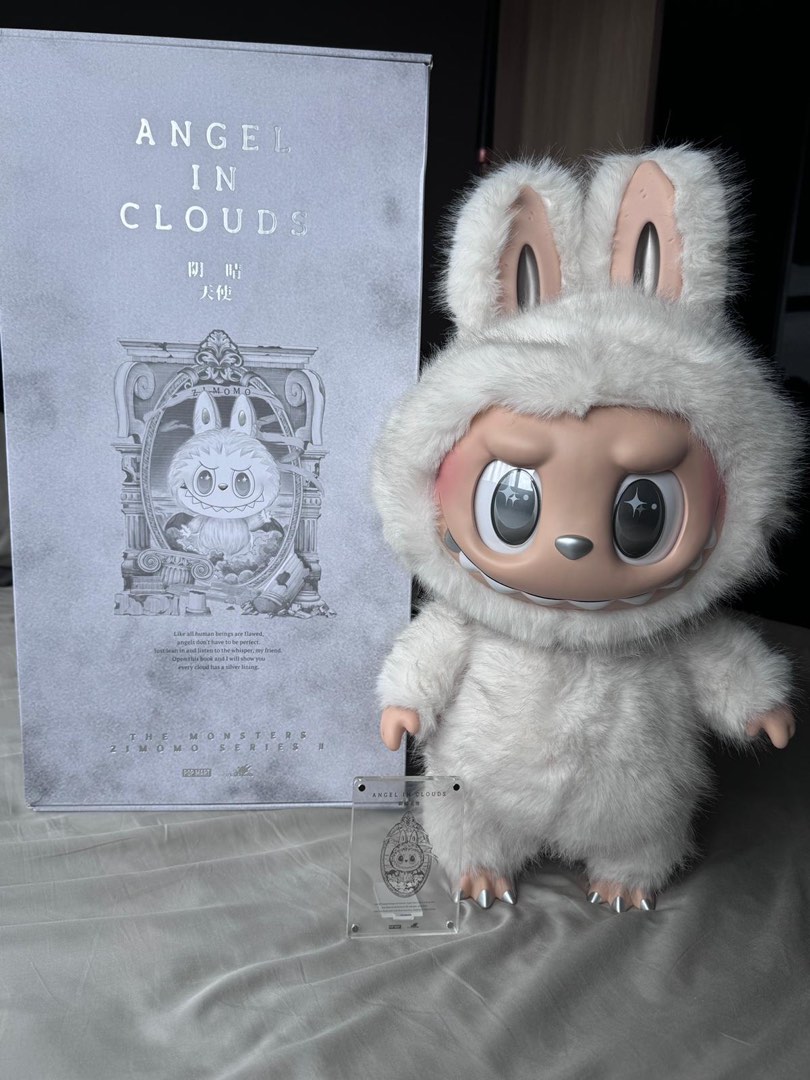 Angel in clouds / popmart labubu, Hobbies & Toys, Toys & Games on Carousell