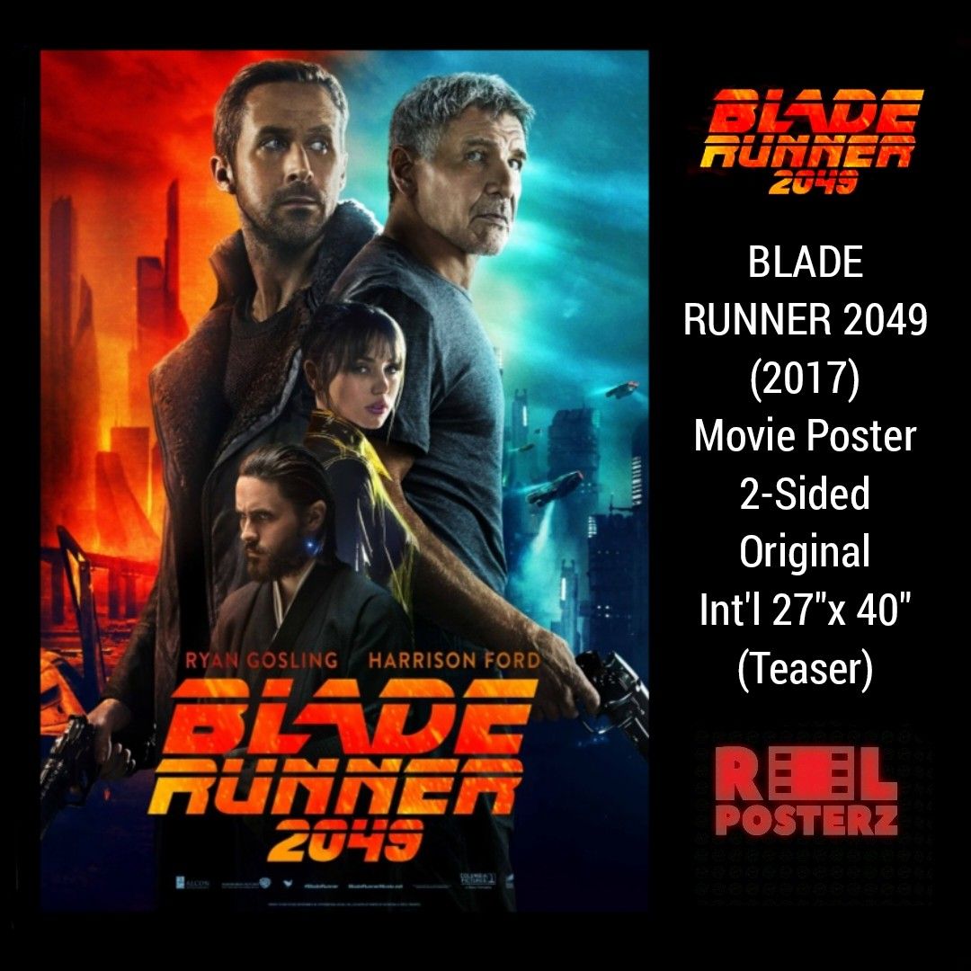 BLADE RUNNER 2049 (2017) Movie Poster 2-Sided Original International 27"x 40" (Teaser), Hobbies ...