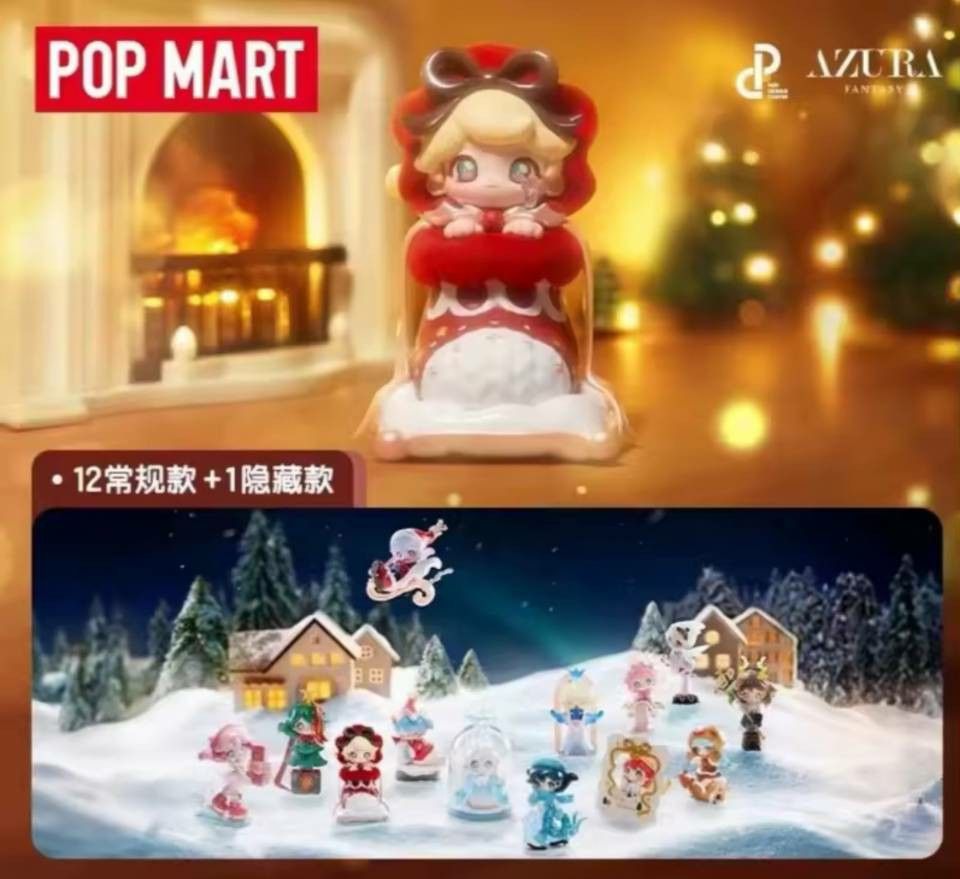 [BRAND NEW! POPMART] POPMART AZURA FANTASY WARM CHRISTMAS SERIES FULL ...