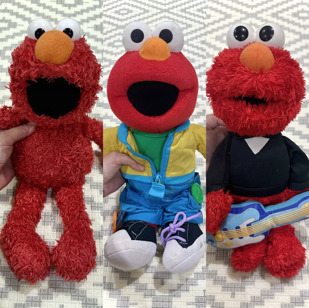 Take all 100k! Official Elmo Sesame Street Plush Boneka Elmo Original ...