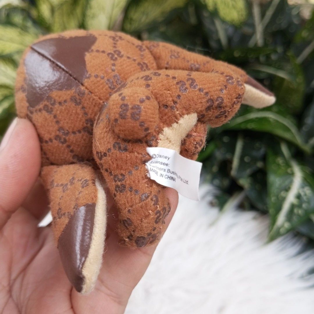 DISNEY Lilo and Stitch Rare Brown 4 inches Ball Chain Plush Charm ...