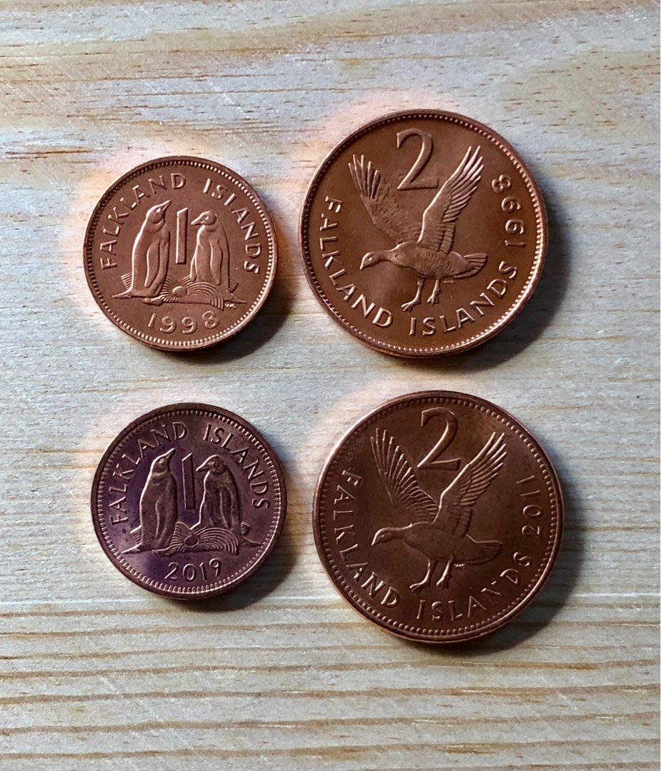 Falkland Islands Coins ( 1 Penny, 2 Pence ), Hobbies & Toys ...