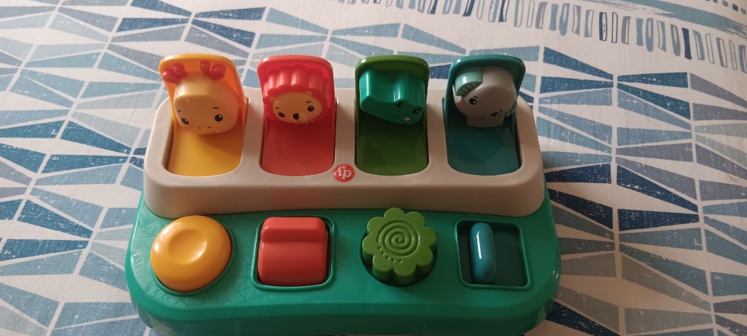 Fisher Price Busy Buddies Pop-Up, Babies & Kids, Infant Playtime on ...