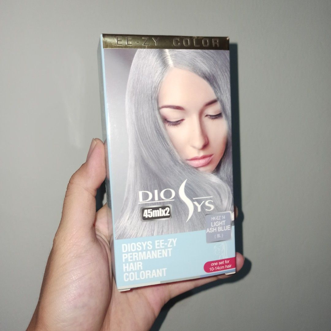 *GRATIS* Diosys Hair Colorant Light Ash Blue 45ml x2 Cat Pewarna Rambut ...