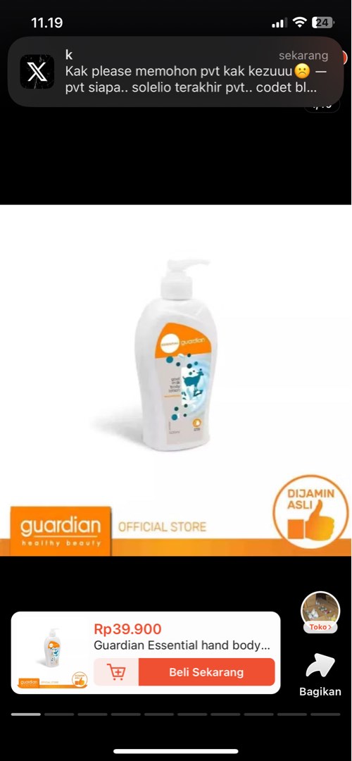 Guardian body lotion 400ml, Kesehatan & Kecantikan, Kulit, Sabun ...