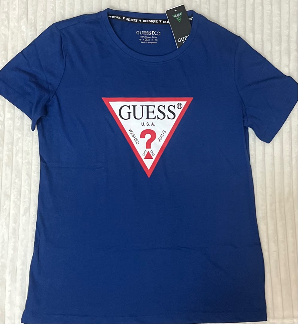 Guess Logo T Shirt Original, Women's Fashion, Tops, Shirts on Carousell