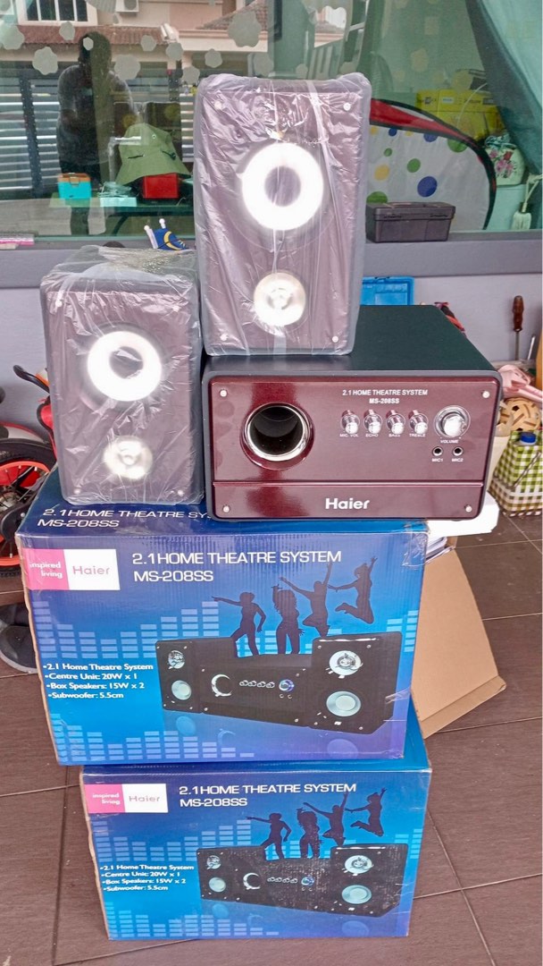 Haier 2.1 Home Theatre System MS-208SS, TV & Home Appliances, TV ...