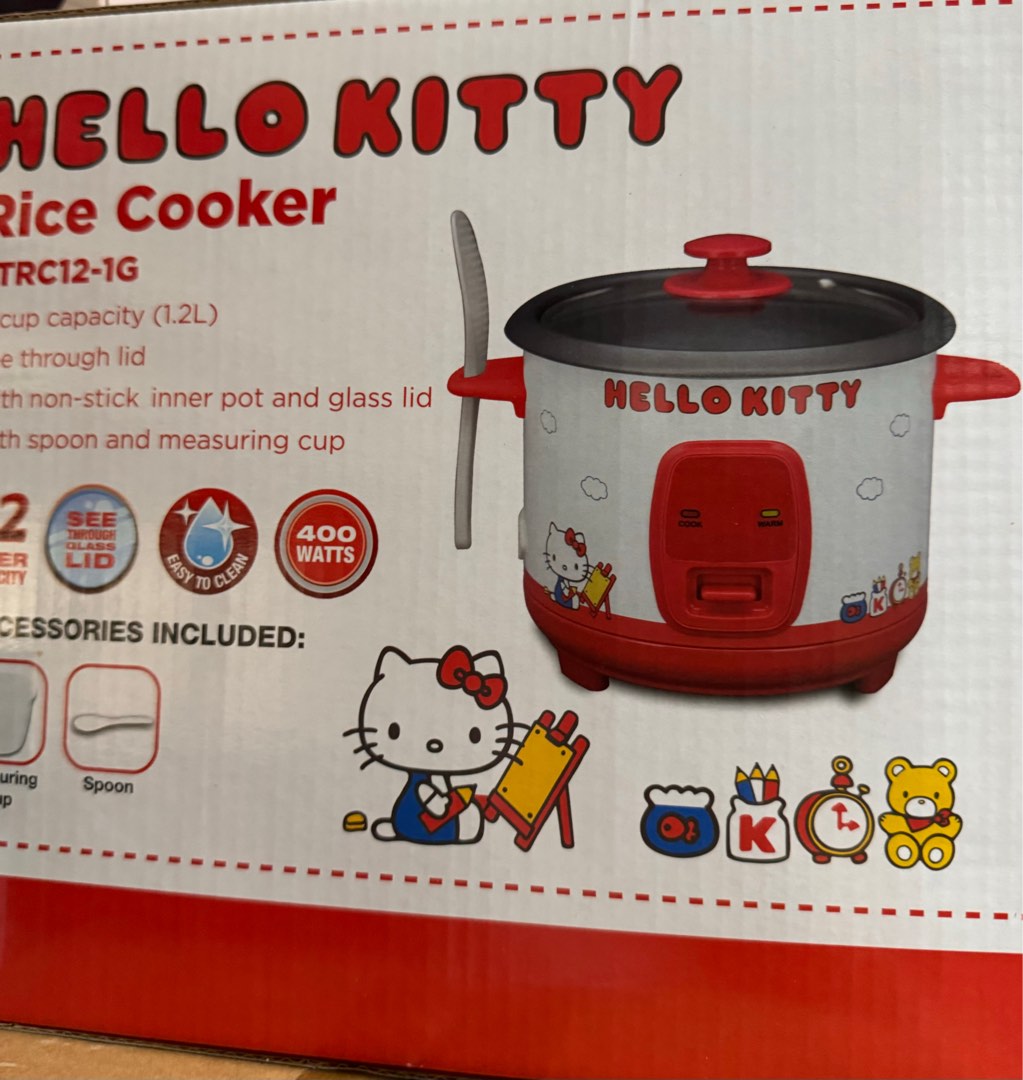 Hello kitty Tough Mama Rice Cooker 1.2L, TV & Home Appliances, Kitchen ...