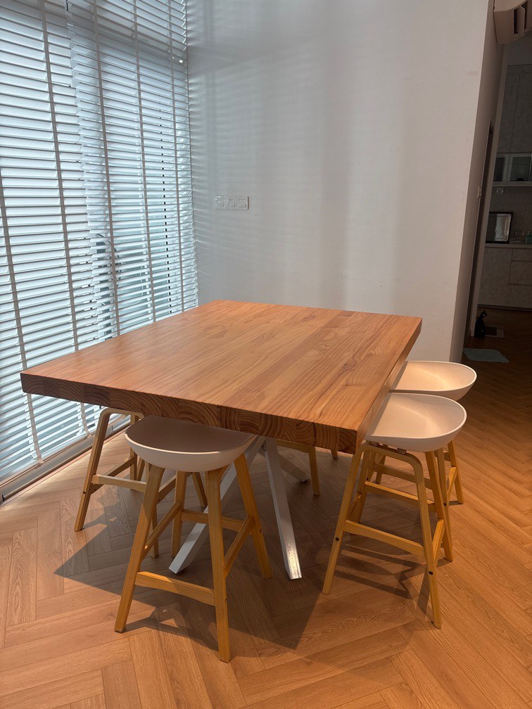 High Table Dining set with 6 chairs., Furniture & Home Living ...