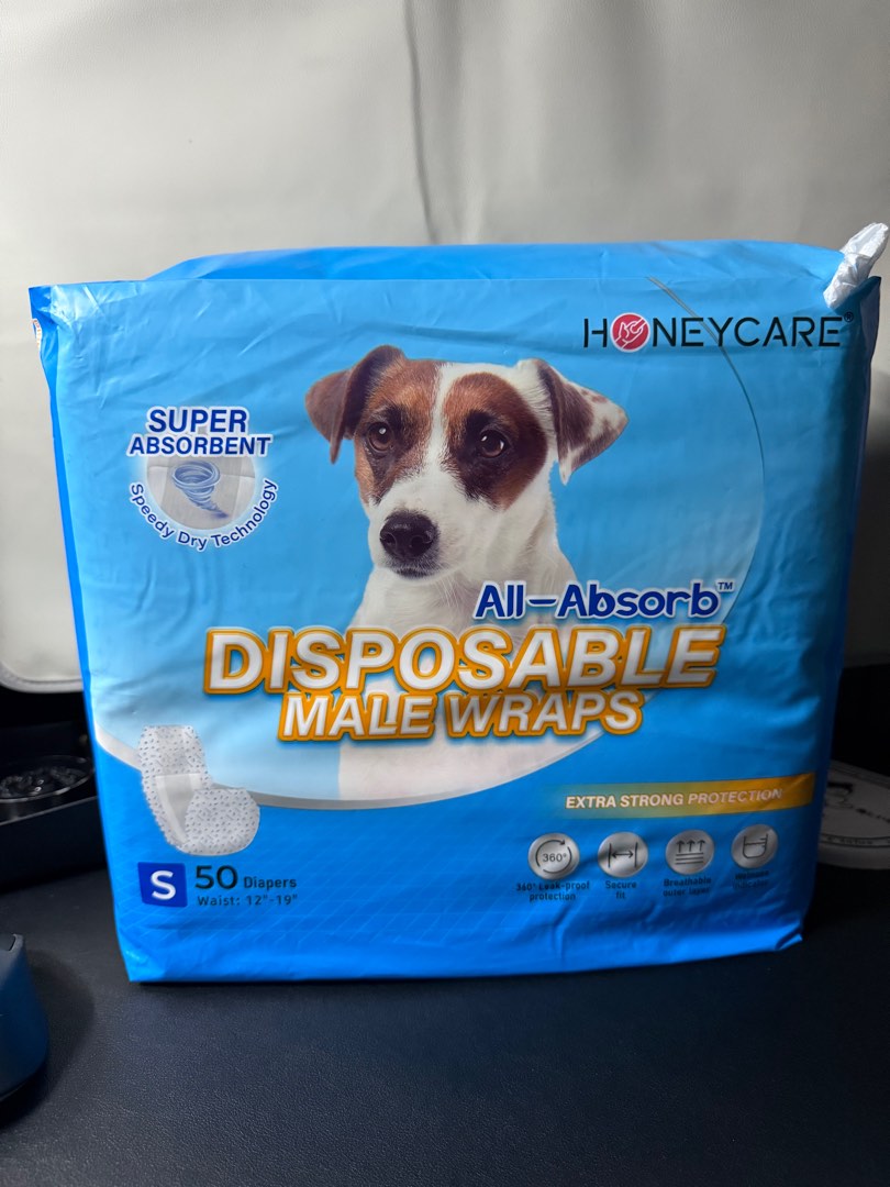 Honeycare Dog Diaper Male Wraps, Pet Supplies, Homes & Other Pet ...