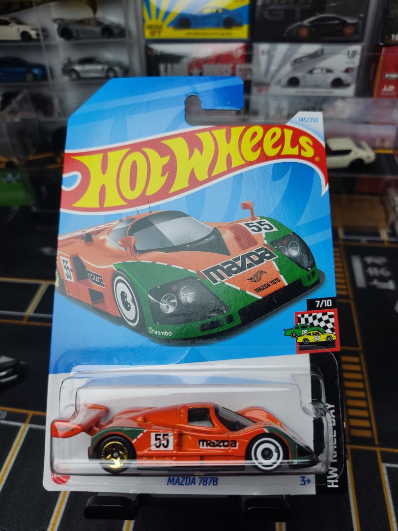 HOTWHEELS mazda 787B orange, Hobbies & Toys, Toys & Games on Carousell
