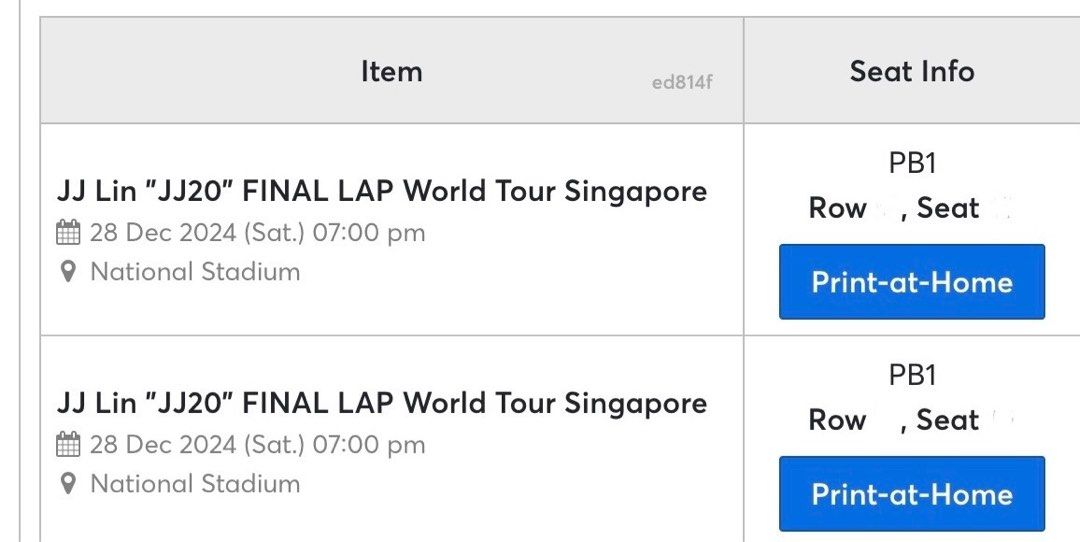 JJ LIN jj20 Final Lap Concert Tour 2024 CAT2x2, Tickets & Vouchers, Event Tickets on Carousell