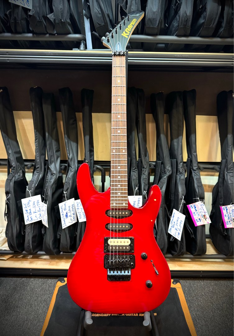 Kramer Striker Figured HSS Electric Guitar, Floyd Rose - Transparent ...