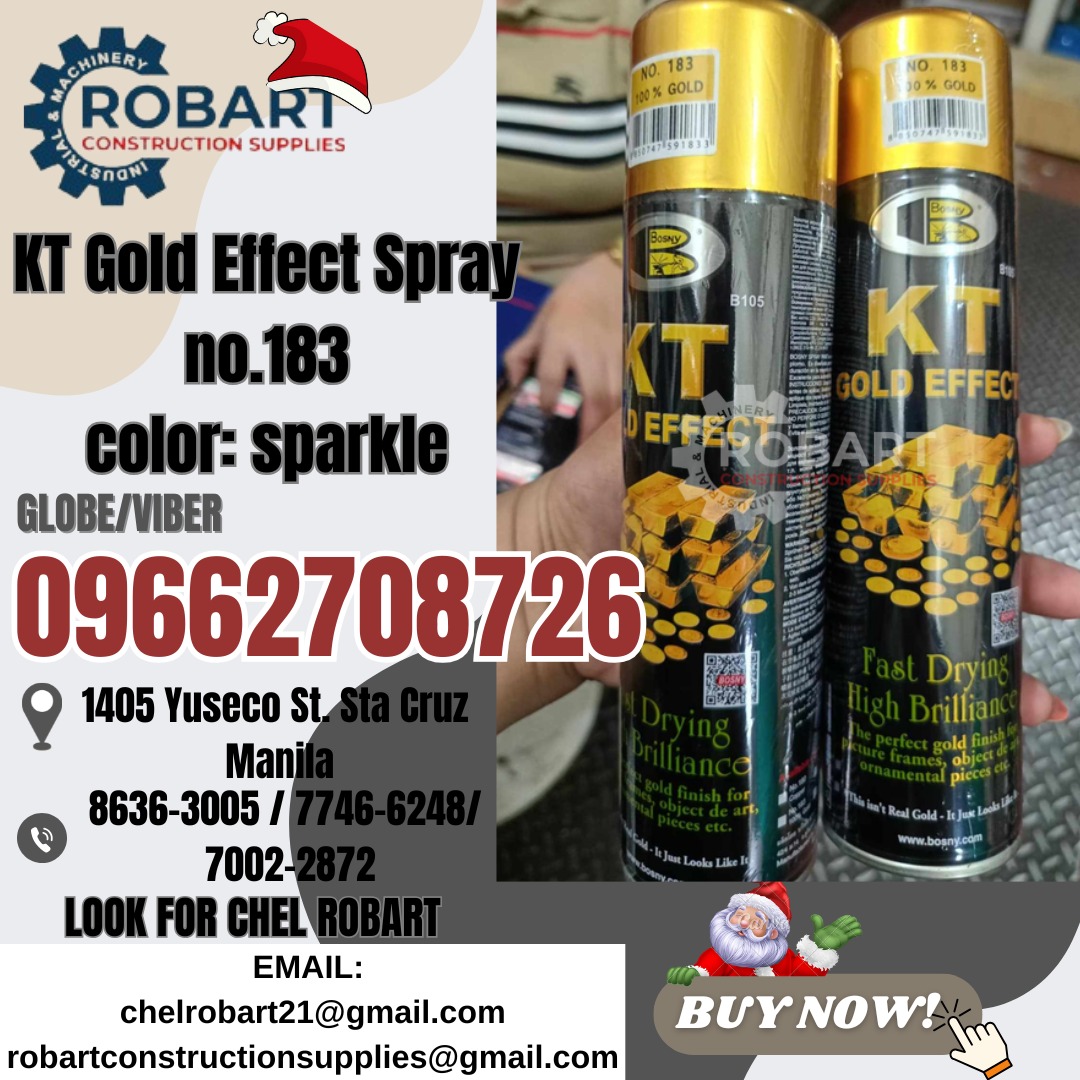 KT GOLD EFFECT SPRAY, Everything Else, Looking For on Carousell
