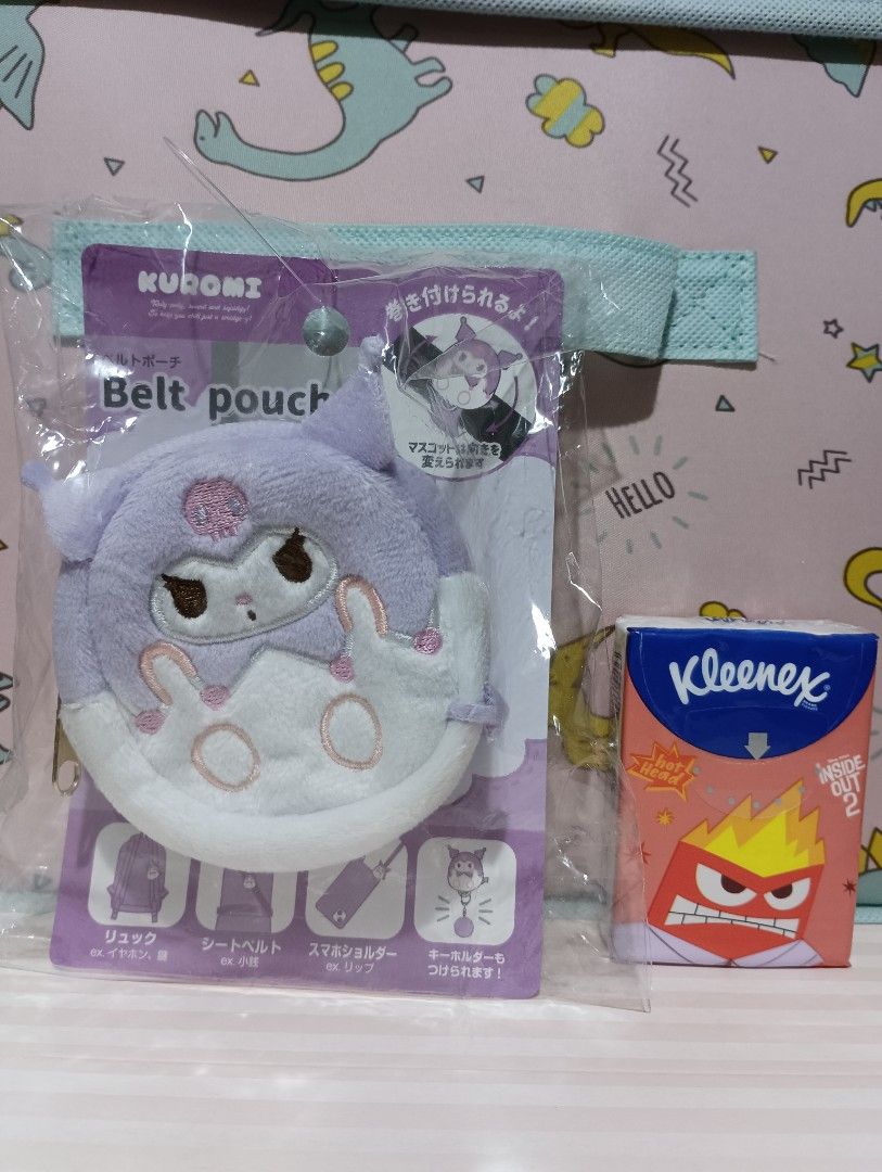 Kuromi Belt Pouch #冒險樂園景品 #kuromi #sanrio #belt #pouch #拉鏈 #散紙包 #零錢包 ...