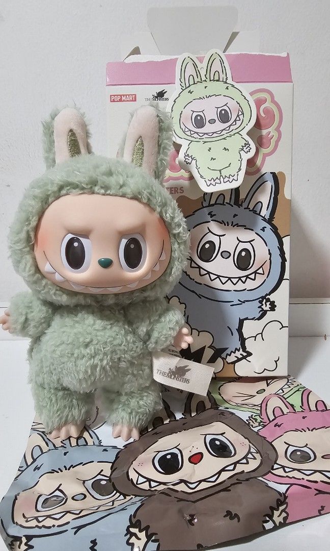 Labubu v1 green grape, Hobbies & Toys, Toys & Games on Carousell
