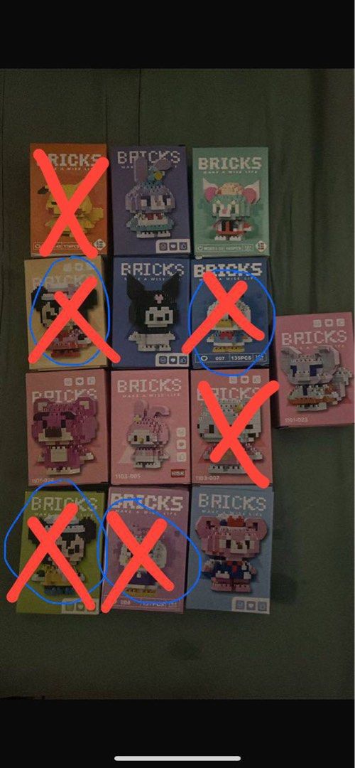 Lego Bricks Lotso Kuromi etc, Hobbies & Toys, Toys & Games on Carousell