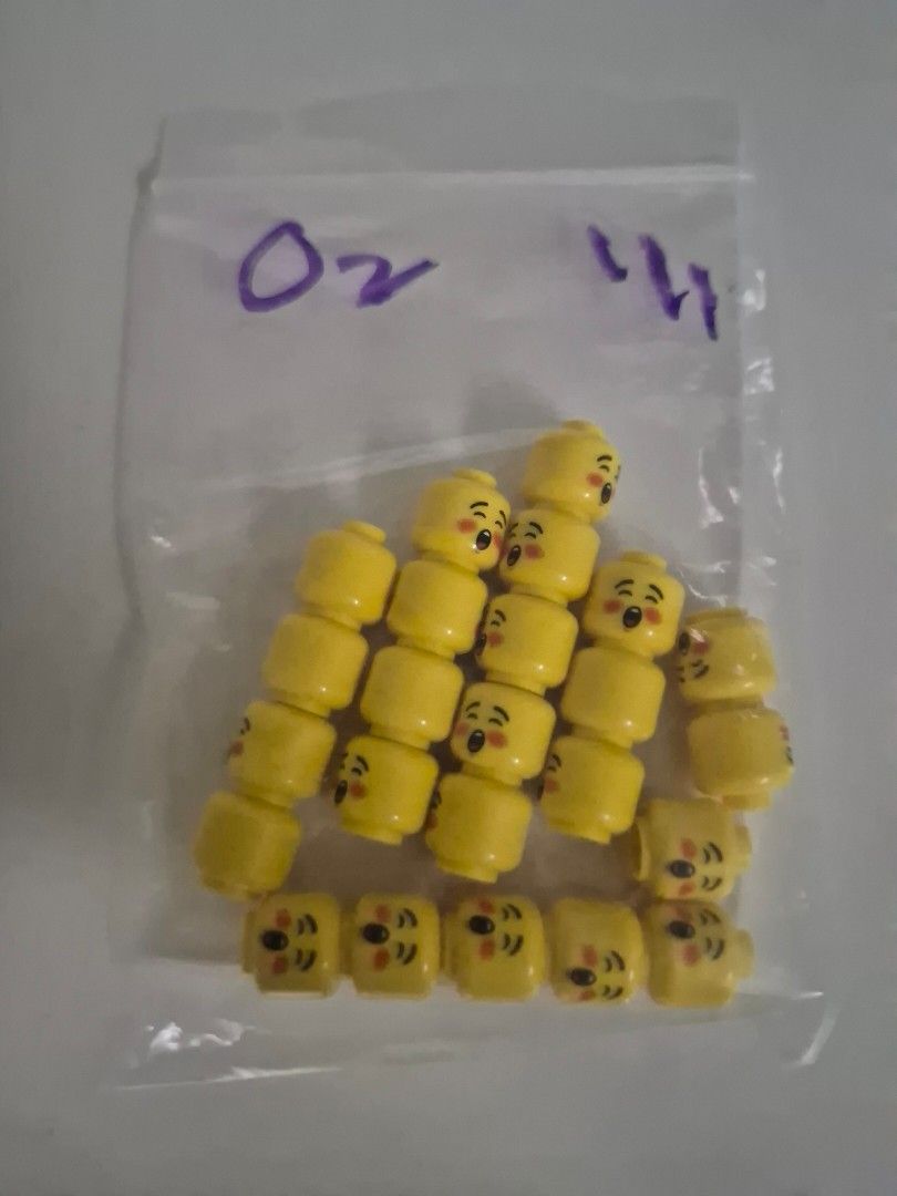LEGO Minifig, Head Rosy Cheeks, Open Mouth, Black Eyebrows Pattern ...
