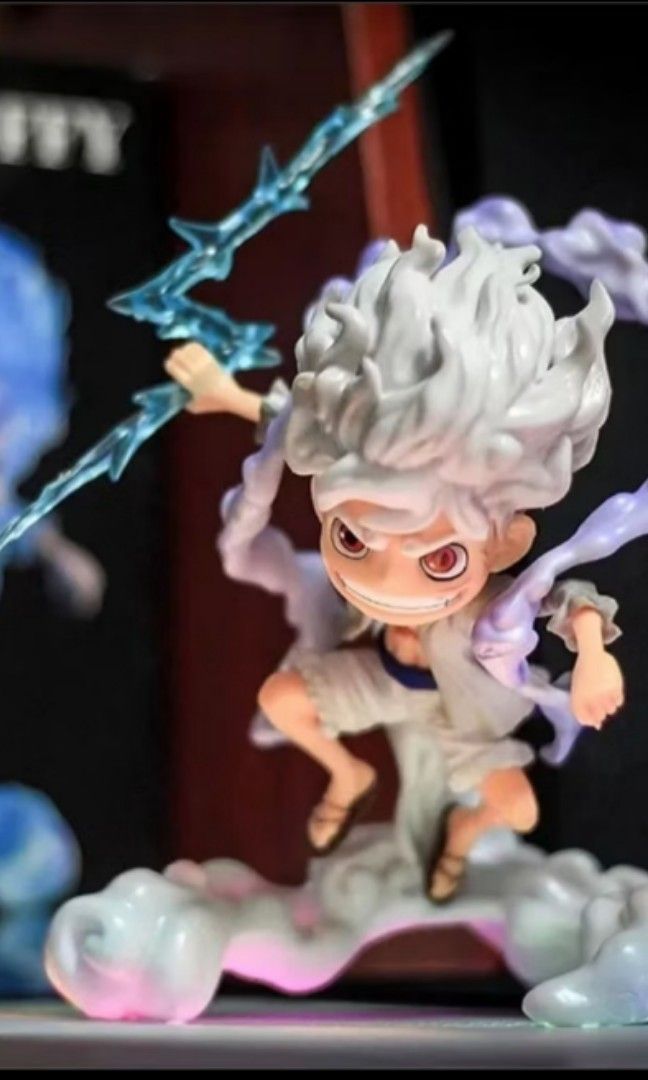 Luffy Gear 5th chibi Anime Figure, Hobbies & Toys, Toys & Games on ...