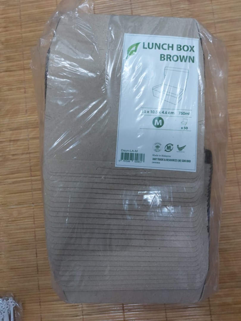 Lunch Box Brown Bekas Tapau, Food & Drinks, Other Food & Drinks on ...
