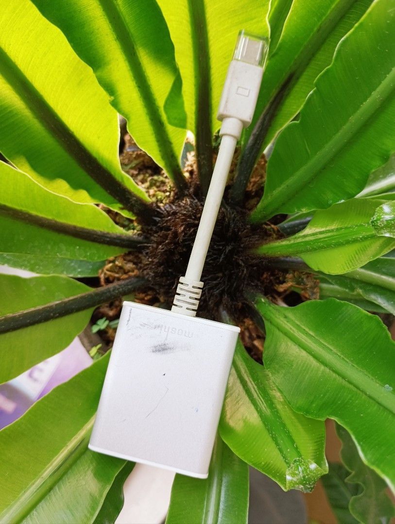 Moshi Mini Display Port toVGA 轉接線 mac螢幕轉接器 電腦轉螢幕 轉接頭, 電腦及科技產品, 電腦周邊產品, 轉接線及轉換器在旋轉拍賣