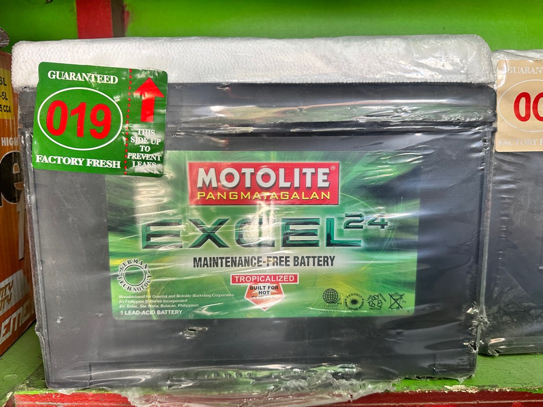Motolite Excel 24 maintenance free battery 3sm, Mobile Phones & Gadgets ...