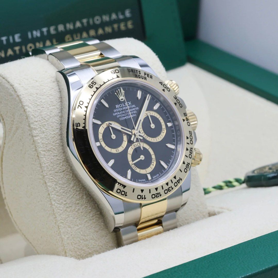 [New 2024] Rolex Cosmograph Daytona Steel Yellow Gold Black Dial 126503 ...