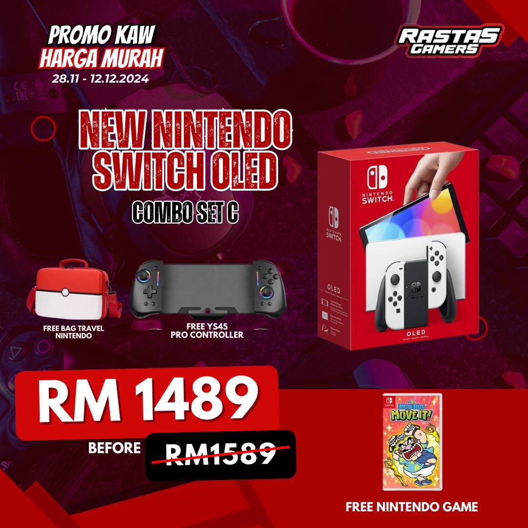 New Nintendo Switch Oled Set Combo, Video Gaming, Video Game Consoles, Nintendo on Carousell